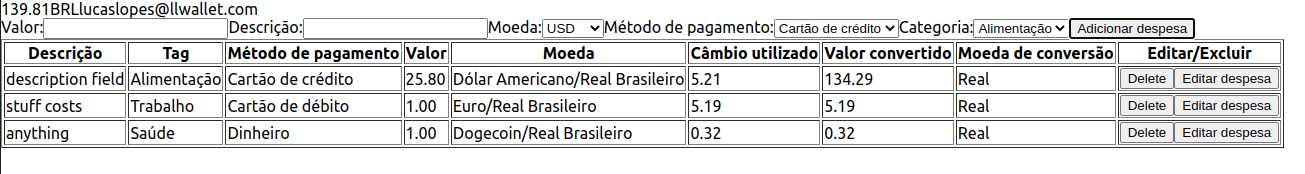 GitHub - lsplopes/LL-Wallet: Um aplicativo gerenciador de carteira ...
