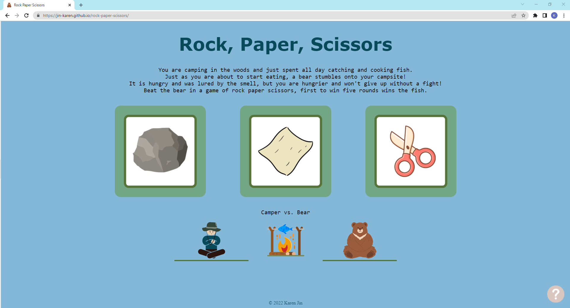 GitHub - jin-karen/rock-paper-scissors