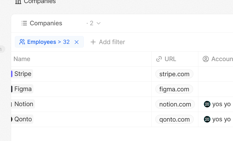 Fix design of 'sort' and 'filter' in 'People' and 'Companies' page · Issue #1485 · twentyhq ...