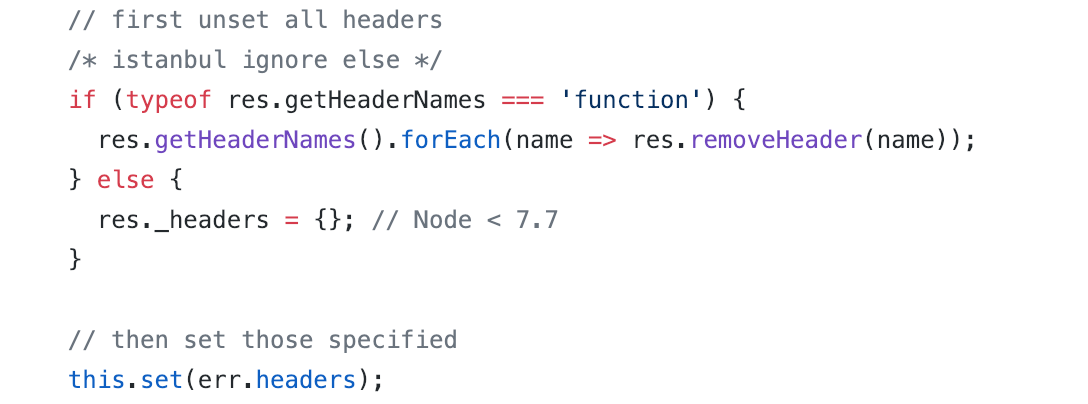after call ctx.throw(), custom headers is disabaled in response ...