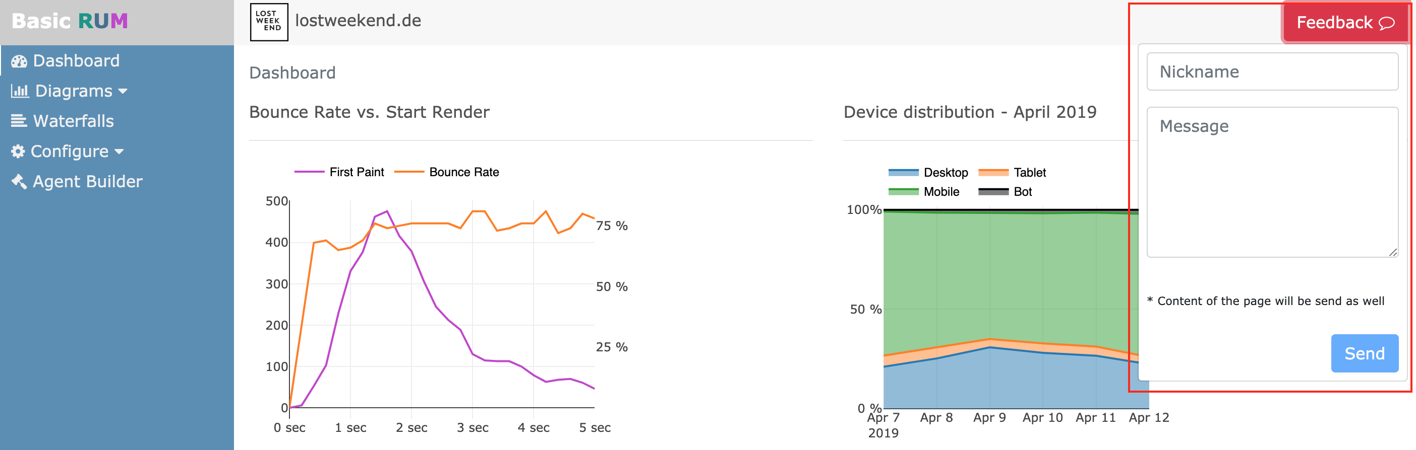 Feedback form for online demo · Issue #24 · basicrum/basicrum-all-in-one · GitHub