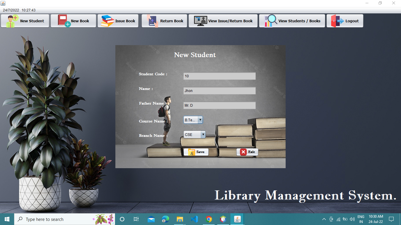 GitHub - atankit/Library-Management-System-