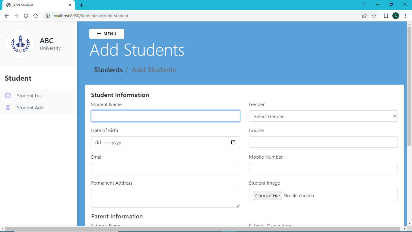 GitHub - atankit/Student-Management-system