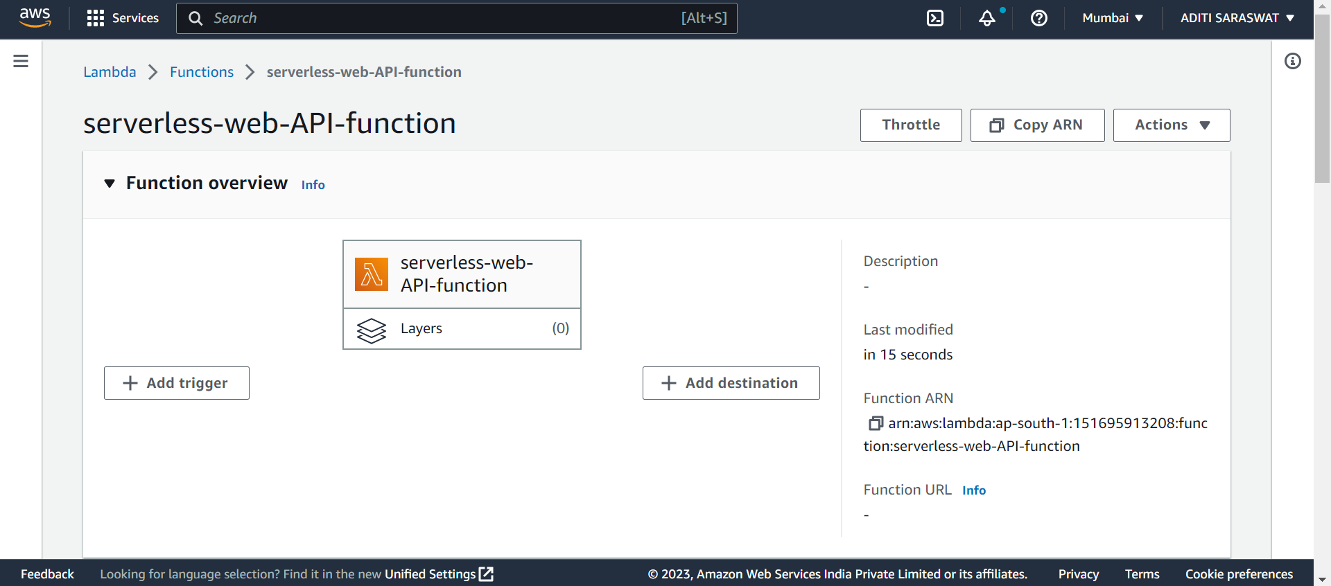 Github Itsaditisaraswataws Serverlessrestapi Serverless Rest Api 5074