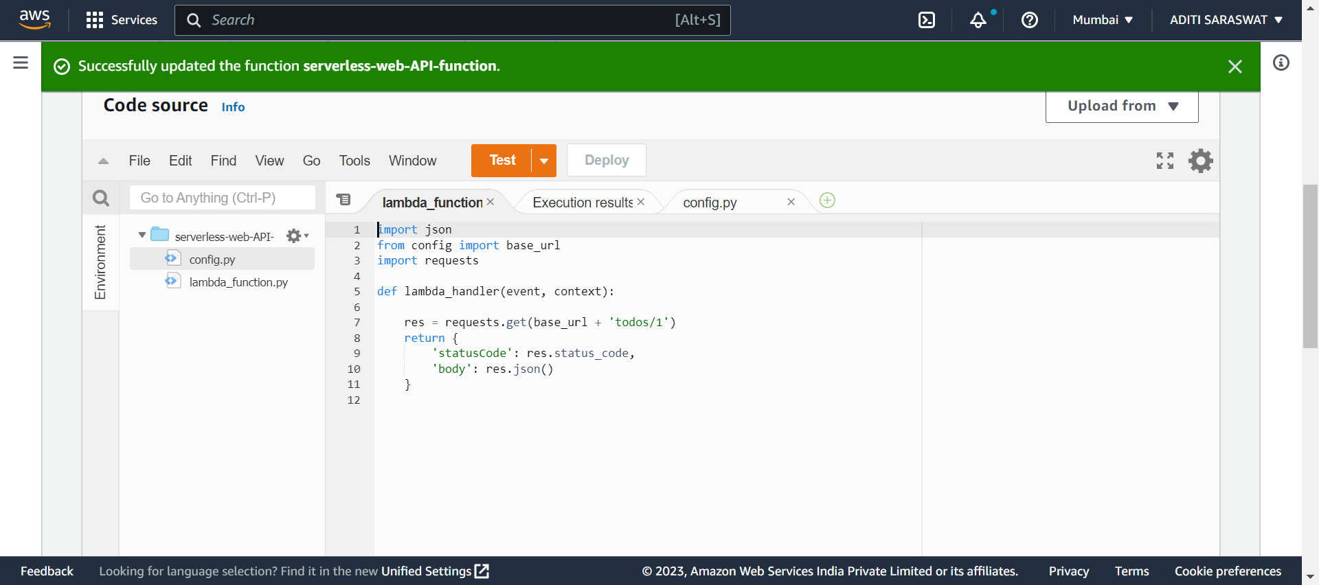 Github Itsaditisaraswat Aws Serverlessrestapi Serverless Rest Api Using Aws Lambda And Amazon