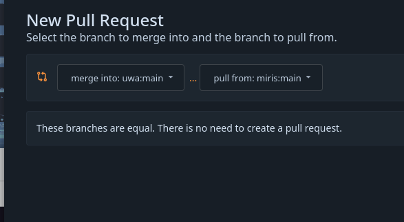 Allow creation of empty pull requests · Issue #21258 · go-gitea/gitea · GitHub