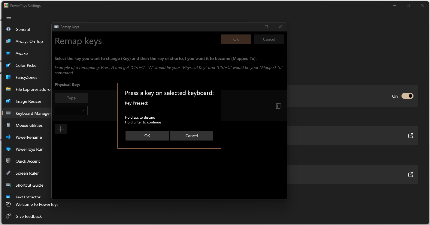 Keyboard Manager does not recognise Function (FN) key. · Issue #21113 · microsoft/PowerToys · GitHub