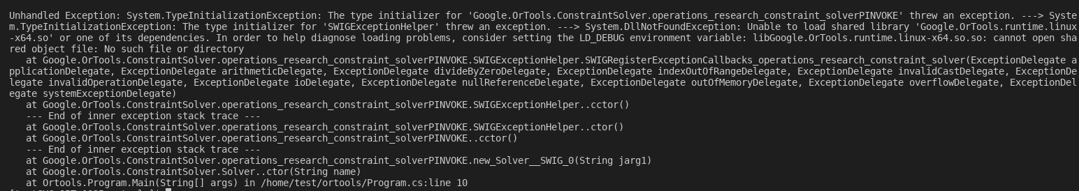 .NET Core nuget package not working on linux · Issue #940 · google/or-tools · GitHub