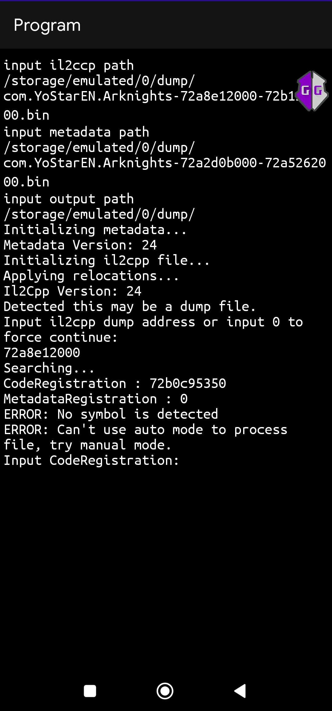 Cant use Auto Mode ti prosses try a manual · Issue #704 · Perfare/Il2CppDumper · GitHub
