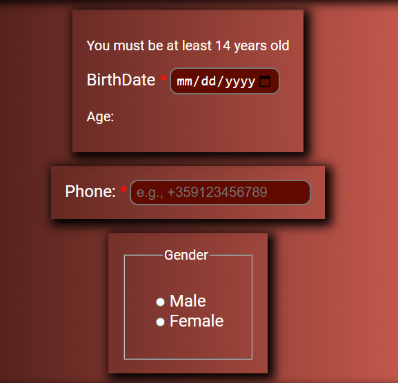 GitHub - igachev/Registration-Form: Detailed Registration Form With Many Different Input Fields ...