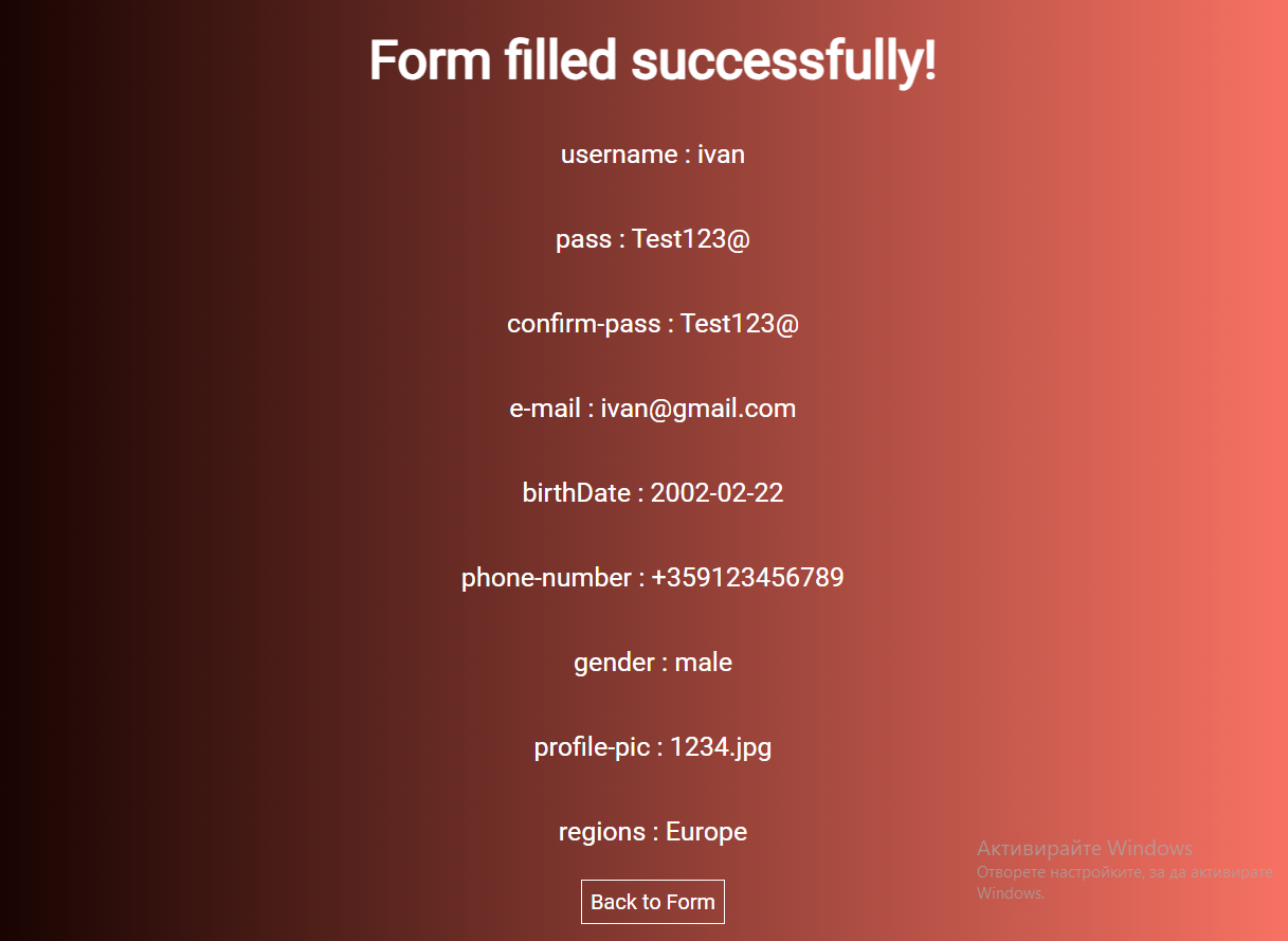 GitHub - igachev/Registration-Form: Detailed Registration Form With Many Different Input Fields ...