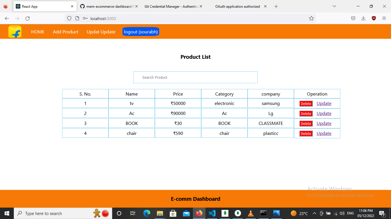 Github Sourabhmp09 Mern Crud With Sign In And Sign Out Dashboard Reactjs Nodejs Mongodb