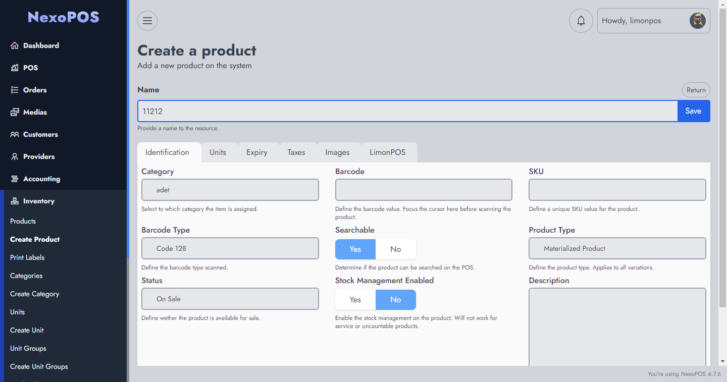 [Issue] Adding Product Problem · Issue #761 · Blair2004/NexoPOS · GitHub