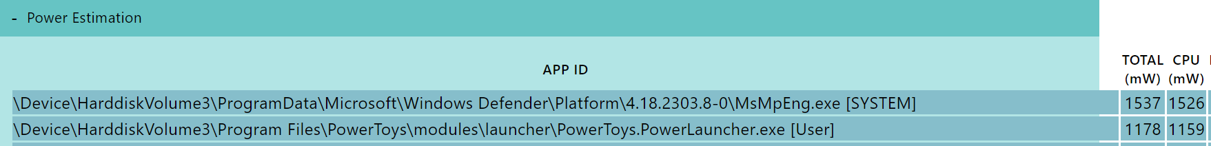 Power Usage · Issue 26756 · Microsoftpowertoys · Github