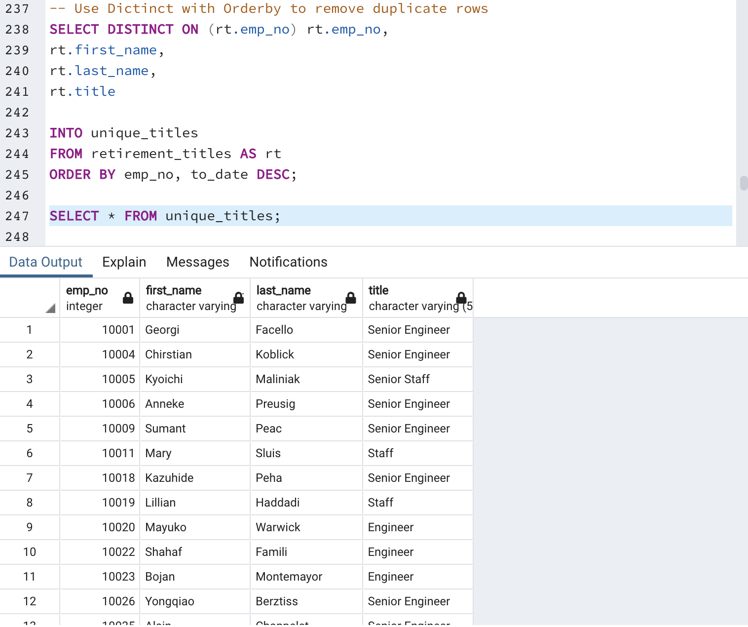 GitHub - carlosalexismorales/Pewlett-Hackard-Analysis: Using SQL, PostgreSQL, pgAdmin for a ...