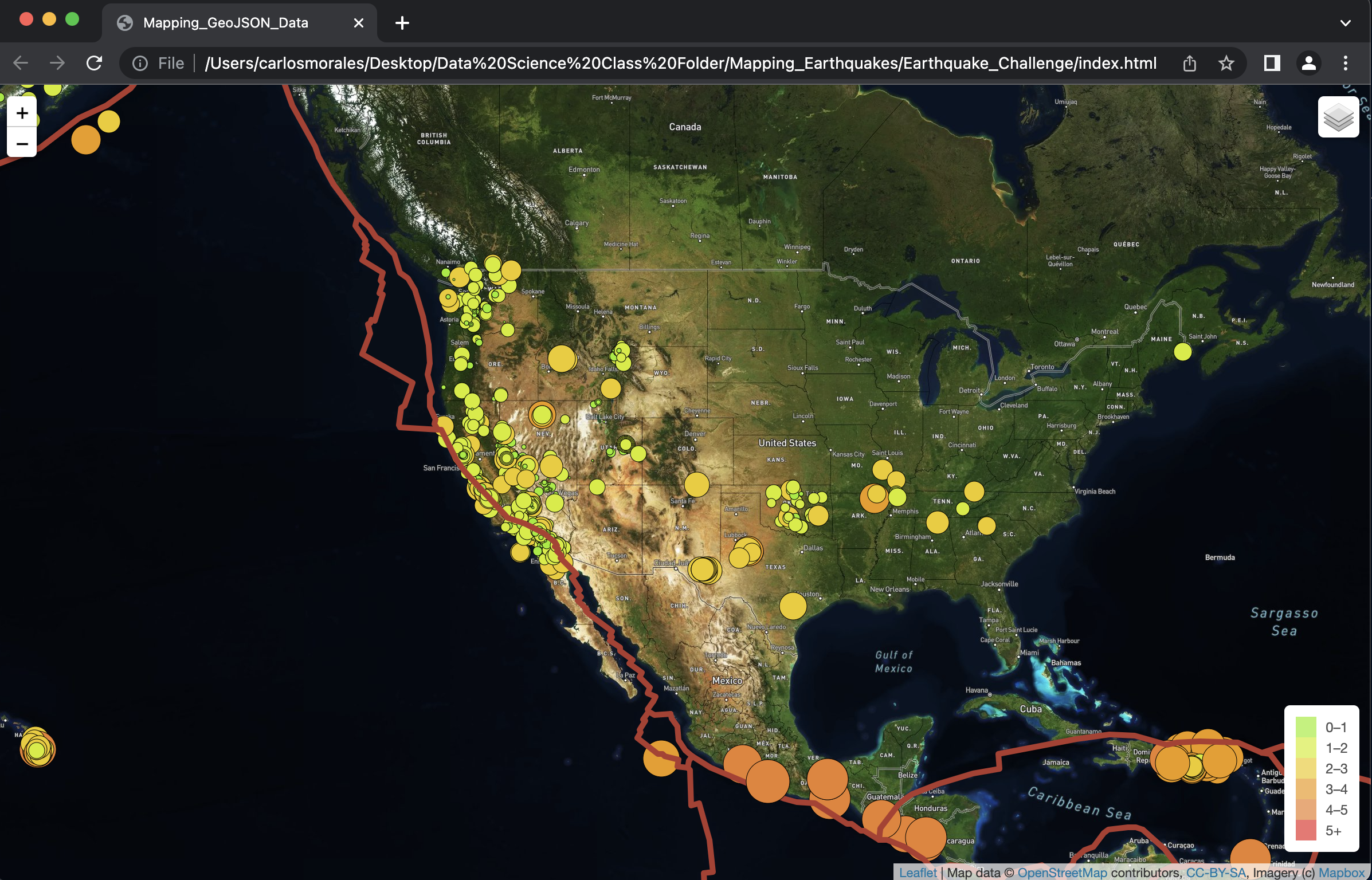 GitHub - carlosalexismorales/Mapping_Earthquakes: Using JavaScript and ...