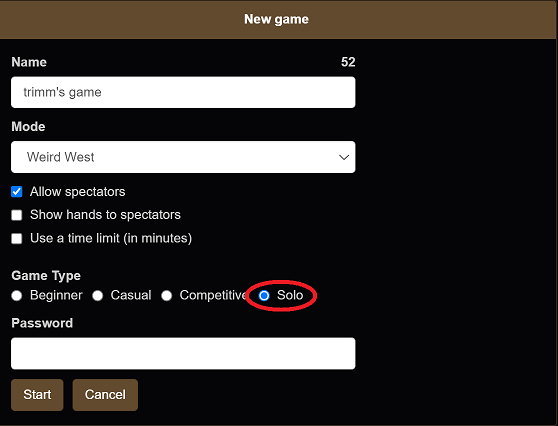 Solo mode for Doomtown Online · townteki townsquare · Discussion #1485 · GitHub