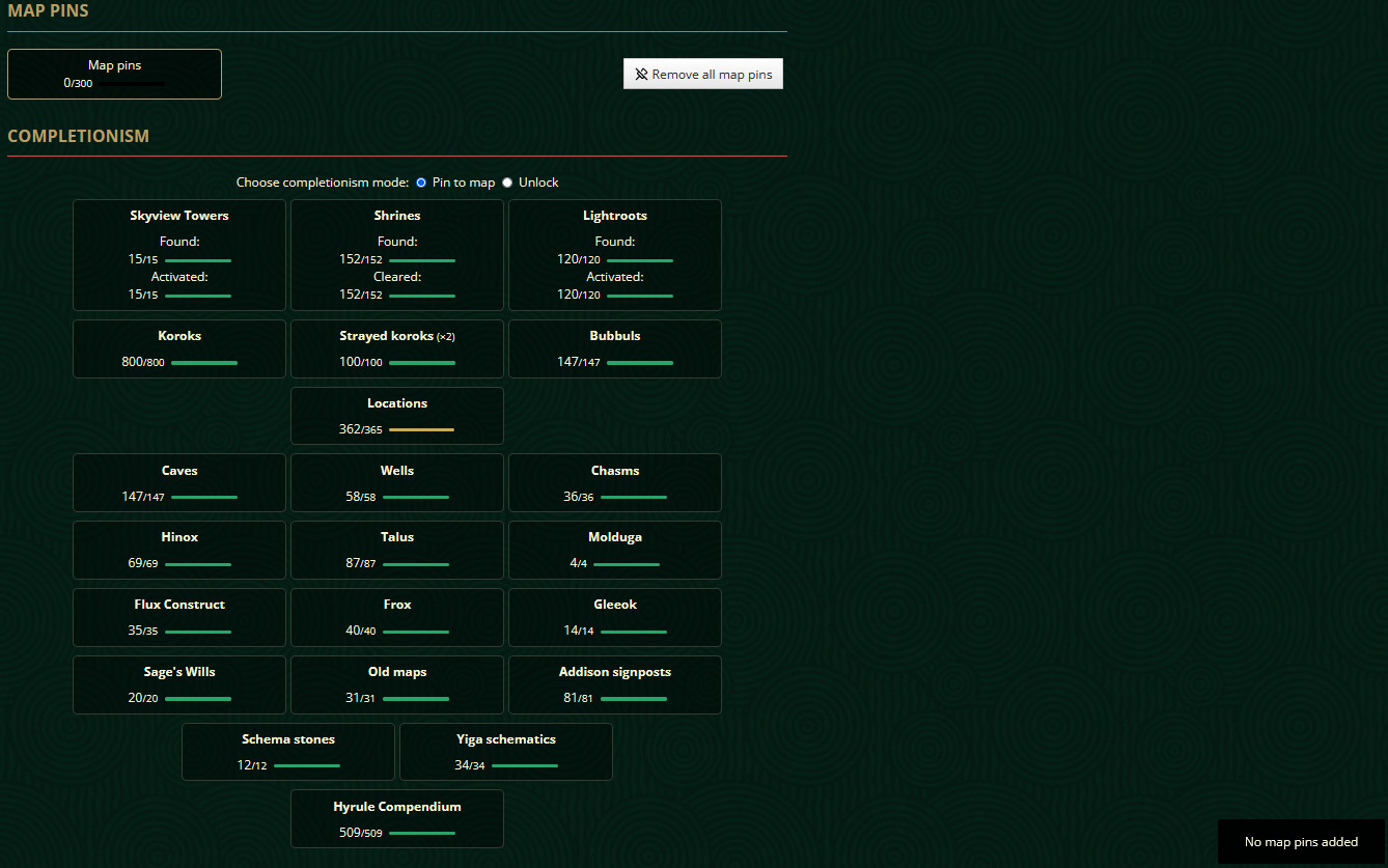 TOTK : 3 Missing locations but no news pins added · Issue #390 · marcrobledo/savegame-editors ...