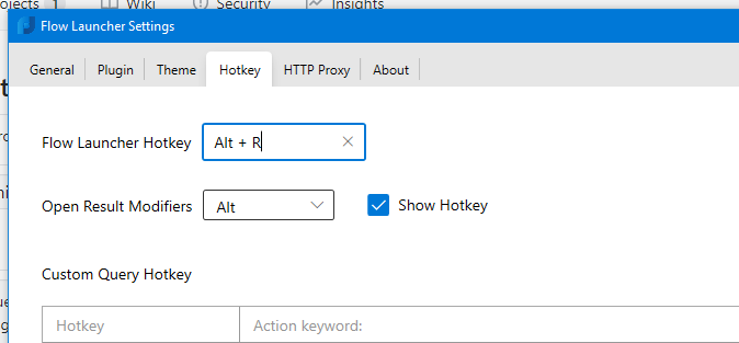 Hotkey settings semi-working · Issue #277 · Flow-Launcher/Flow.Launcher · GitHub