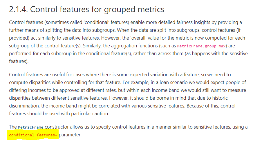 DOC typo in control features documentation · Issue #892 · fairlearn/fairlearn · GitHub