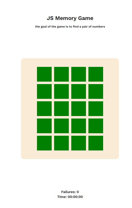 GitHub - VladimirMakarof/JS-Memory-Game