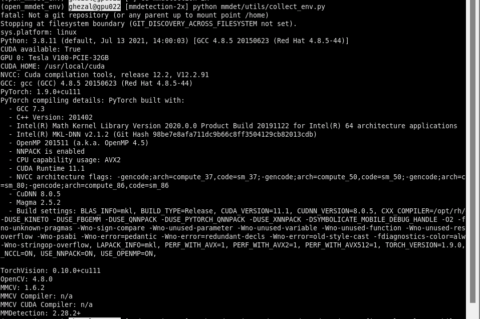 old version of mmdetection :enviornment issue · Issue #10701 · open-mmlab/mmdetection · GitHub