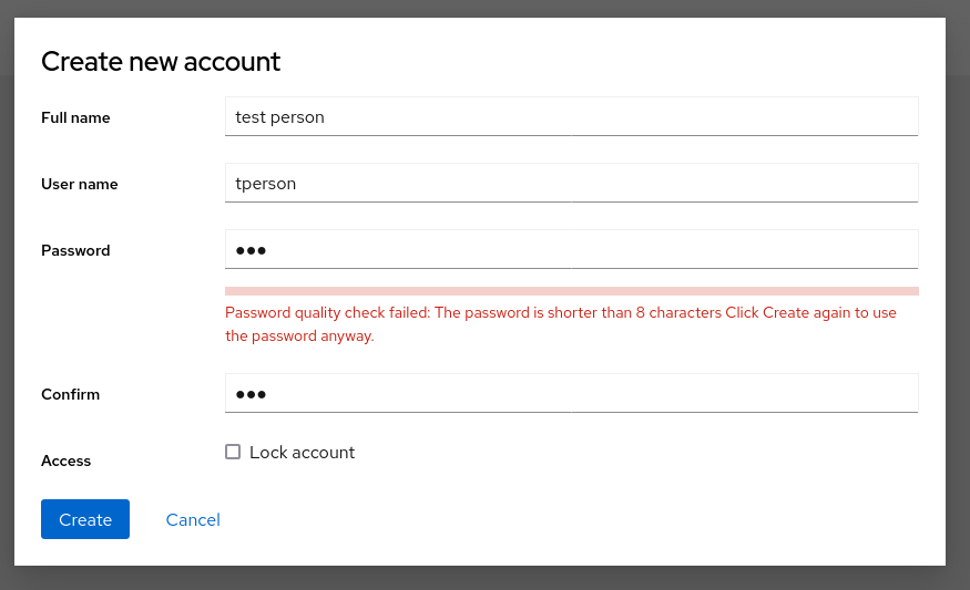 accounts: Creating password with weak accounts uses a double-tap button, but should use an ...