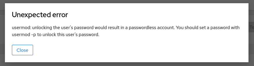 users: Toggling password auth state (lock/unlock) on root causes a ...