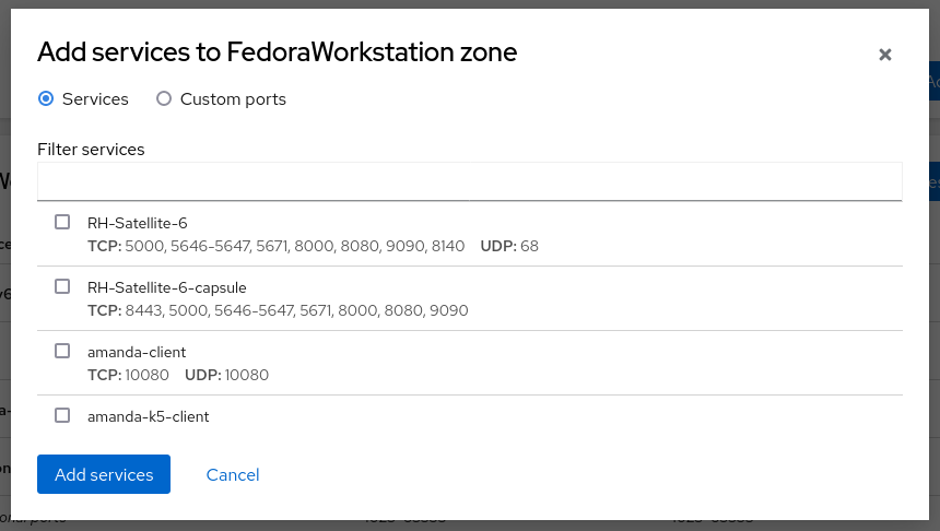 Firewall Add Services Dialogs Visuals Are Odd · Issue 17615 · Cockpit Project Cockpit · Github