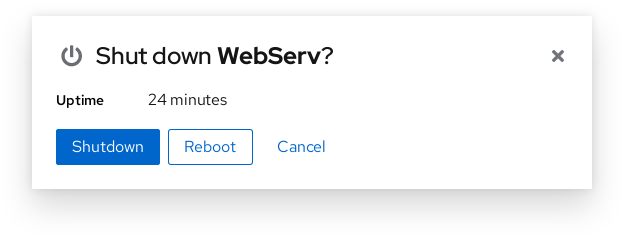 confirmation for shutting down & rebooting · Issue #994 · cockpit ...