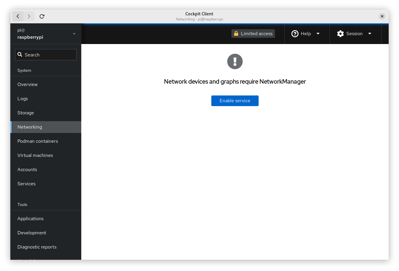 Network Manager Udisks Kdump Sosreport Podman Machines Hide Pages With Missing