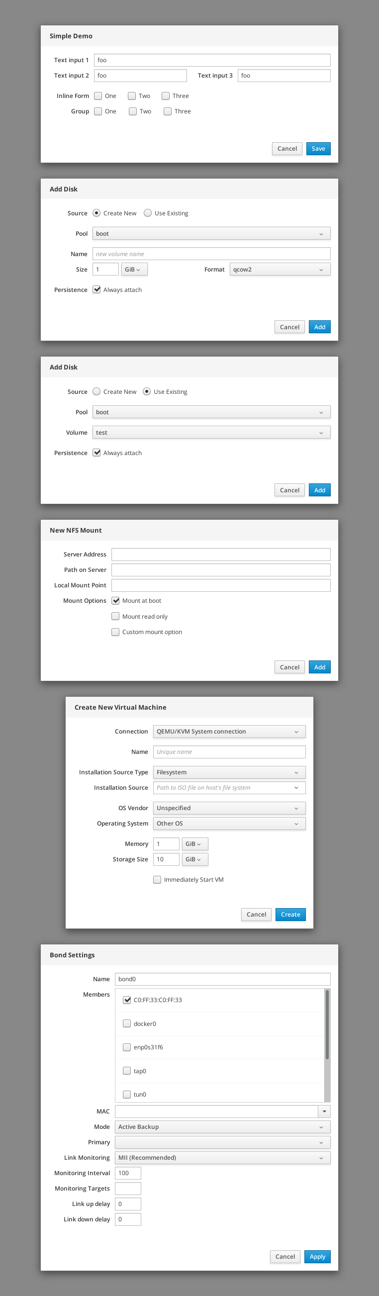 implement form grid for dialogs · Issue #10703 · cockpit-project ...