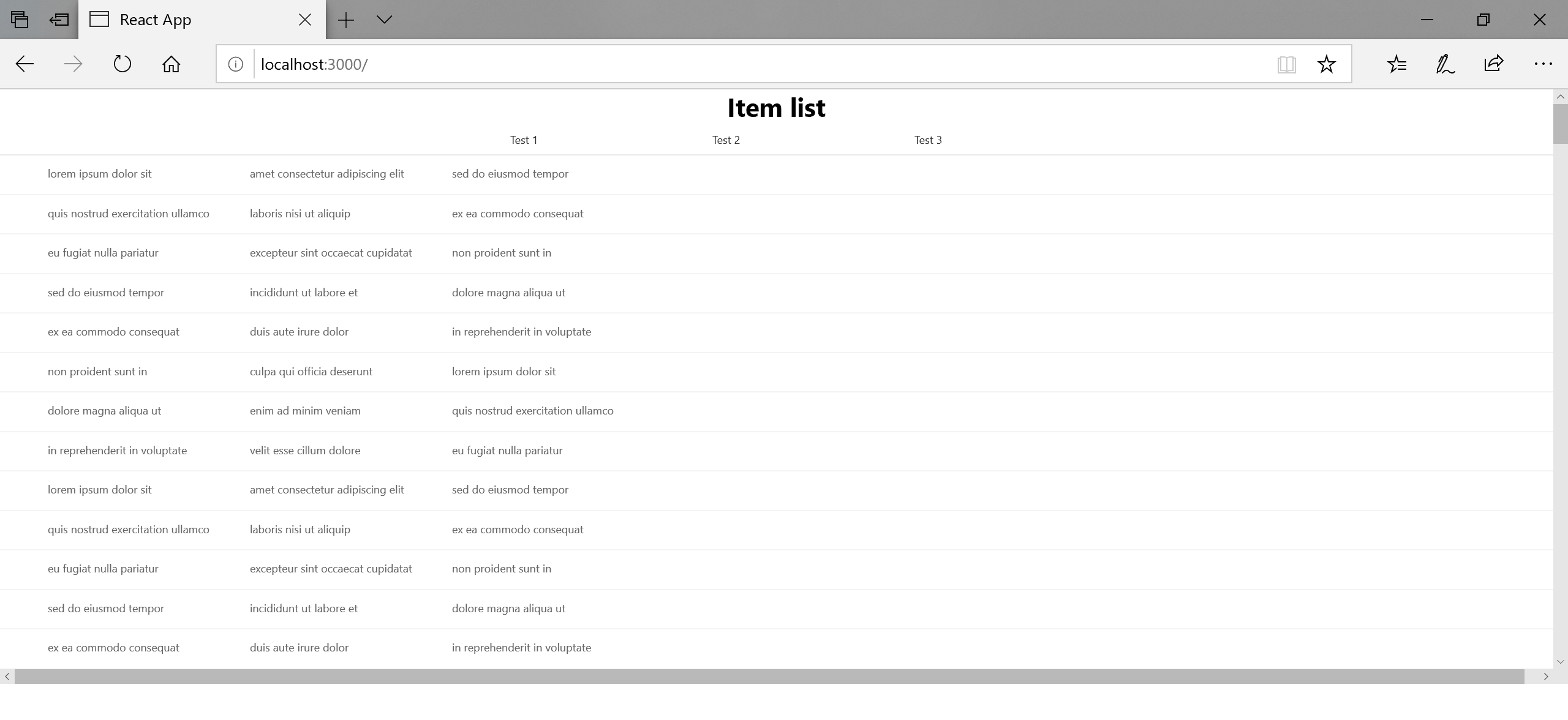 A DetailsList or ShimmeredDetailsList inside a ScrollablePane has unnecessary horizontal ...
