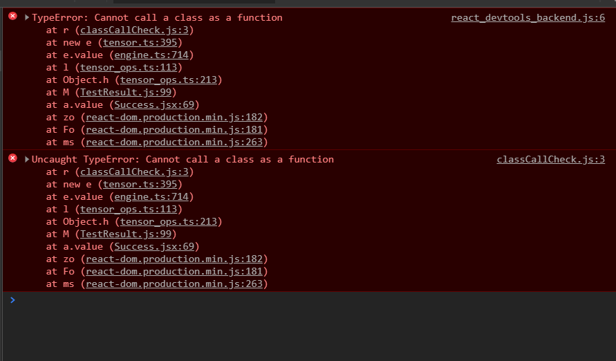 React production build will not compile TensorFlow.js 2.0 · Issue #3384 · tensorflow/tfjs · GitHub