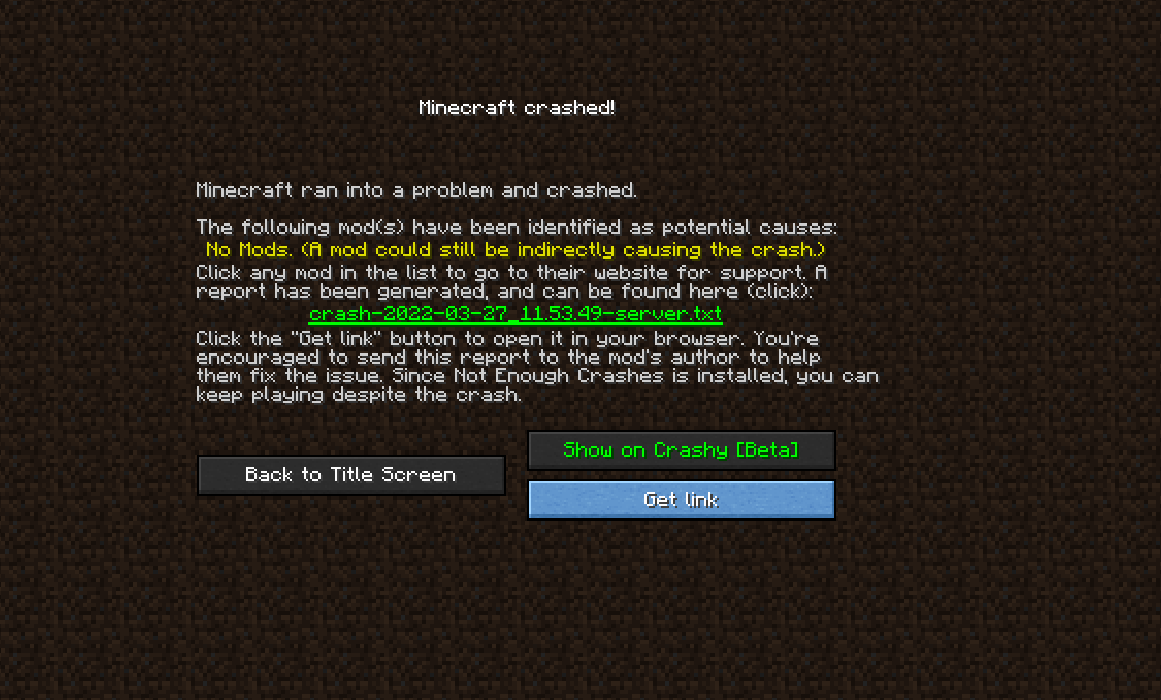 crashes? · Issue #221 · LunaPixelStudios/Better-MC · GitHub