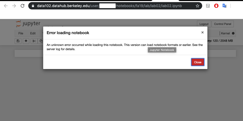 Possibly ephemeral I/O issue · Issue #1034 · berkeley-dsep-infra/datahub · GitHub
