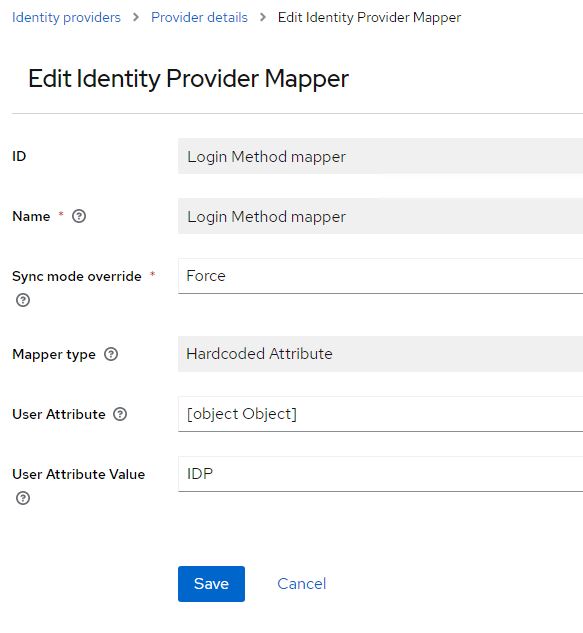 Identity Provider Mapper - 'User attribute' field not saved · Issue #13992 · keycloak/keycloak ...