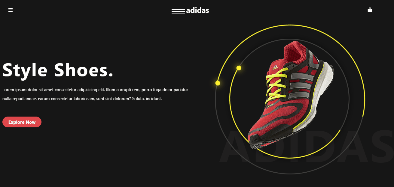 GitHub - seferacikgoz/Adidas-Landing-Page