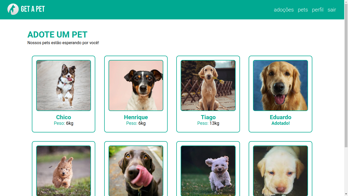GitHub - FredNogueiraDev/GET-A-PET: Site para auxiliar à adoção de ...