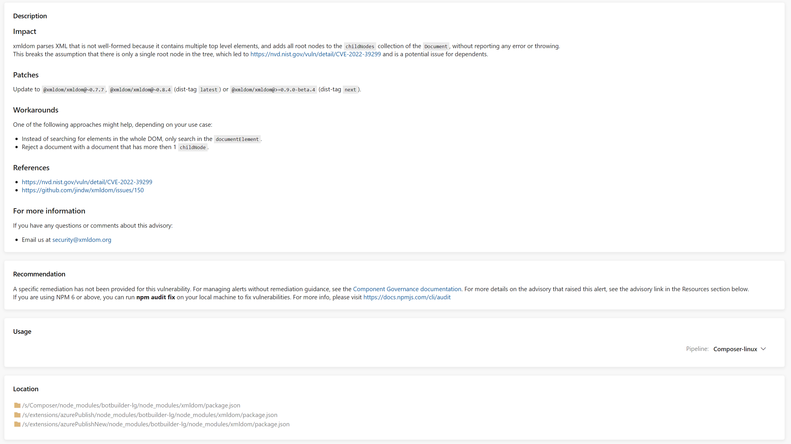 CVE-2022-39353 · Issue #9477 · microsoft/BotFramework-Composer · GitHub