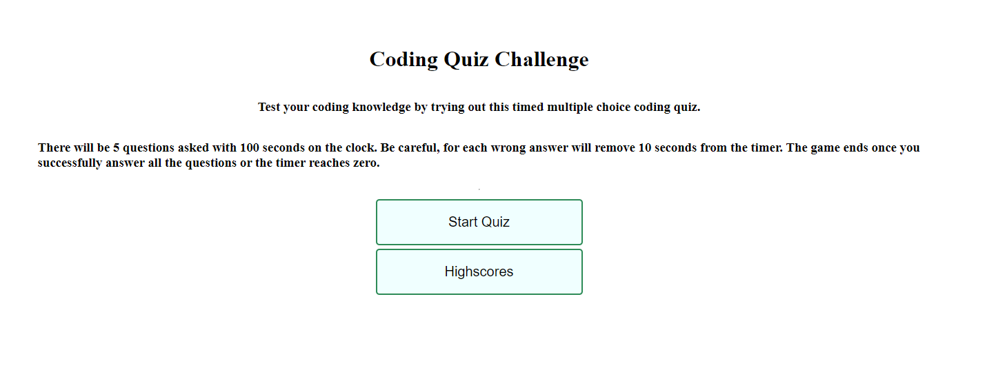 GitHub - NotGrid/Coding-Quiz