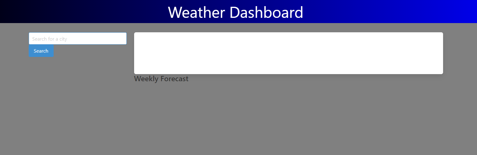 GitHub - NotGrid/API-Weather-Dashboard