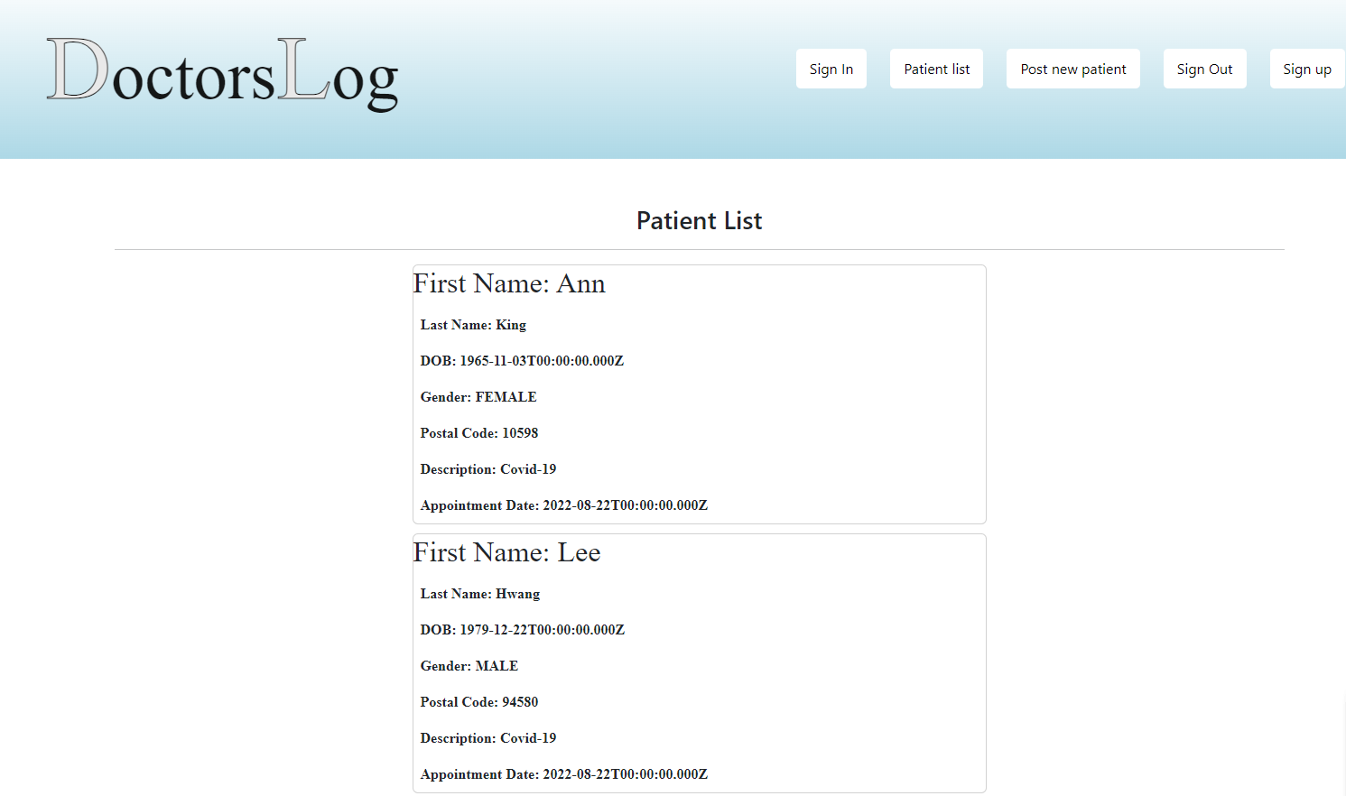 GitHub - NotGrid/Doctors_Log