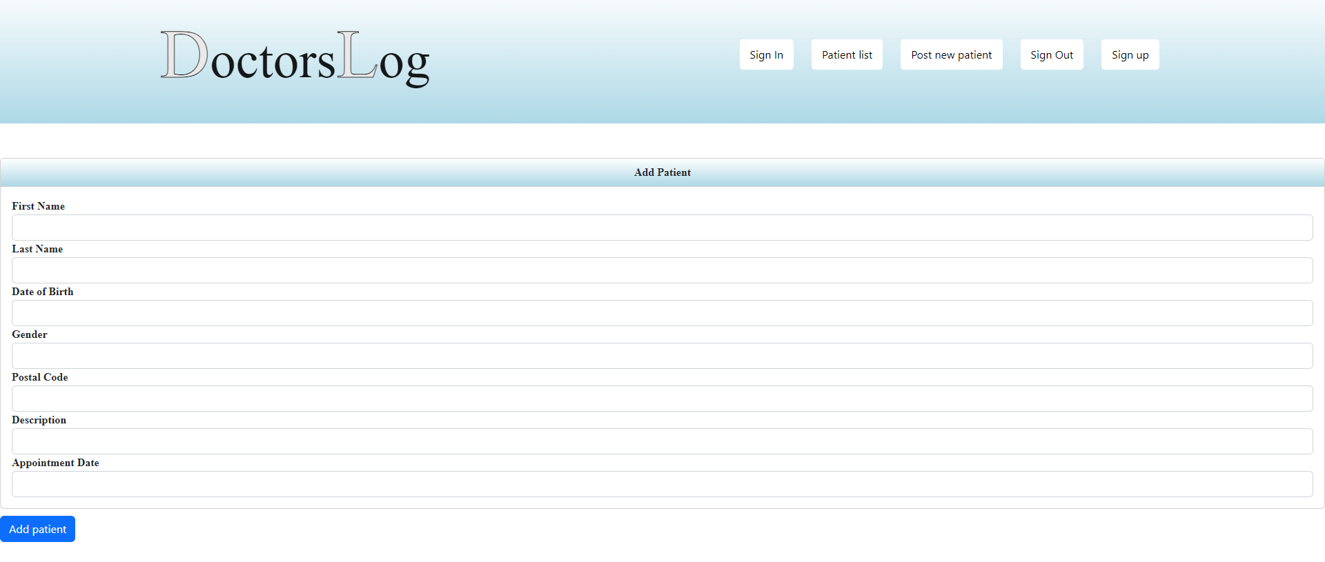 GitHub - NotGrid/Doctors_Log