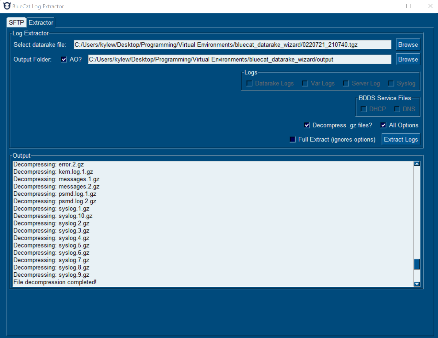 GitHub - kwirtblue/bluecat-datarake-analyzer: This is a Python GUI application that I am ...