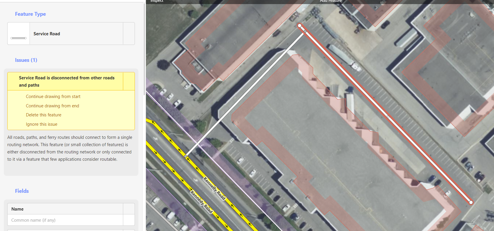 Road flagged as "disconnected from other roads and paths" after ...