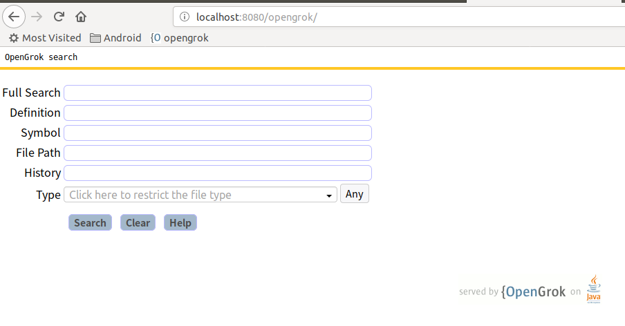 The Select Box Of Project Is Missing After Indexing · Issue 2412 · Oracleopengrok · Github 