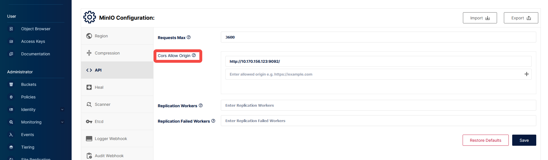 Set Cors Allow Origin On Consolebut It Not Wrok · Issue 17550 · Miniominio · Github