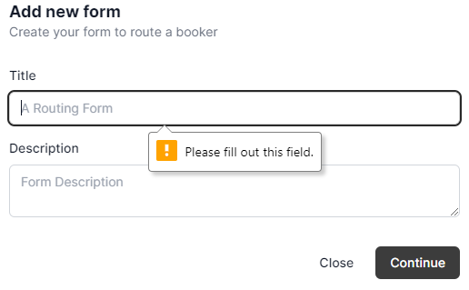 Routing form accepts blank as its name · Issue #9871 · calcom/cal.com · GitHub