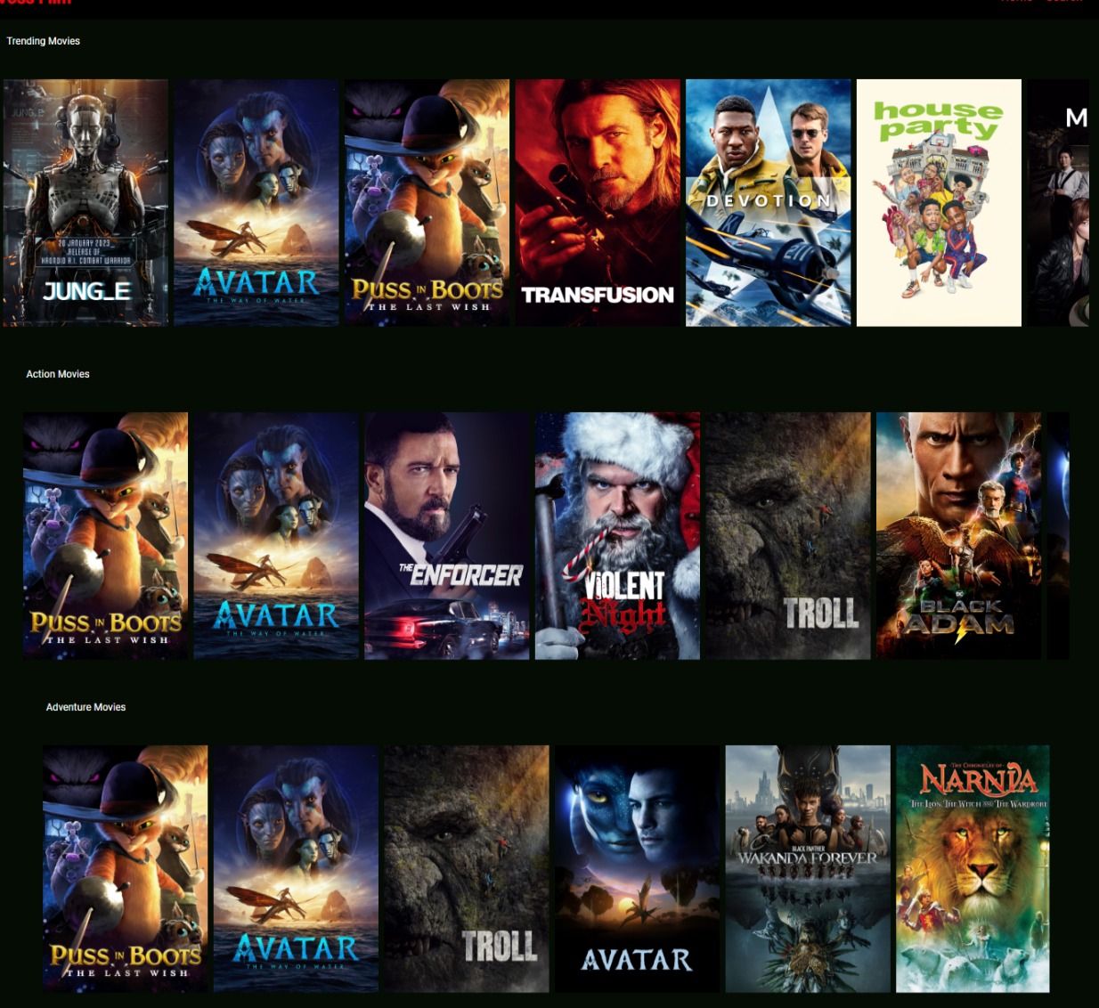 GitHub - justluka1111/Movie-Web: Using Angular 15 and Typescript, coupled with an integrated ...